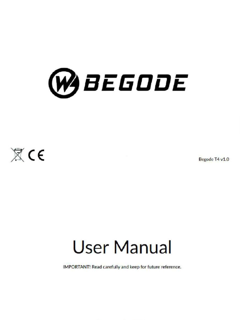 Begode T4 V1.0 | PDF