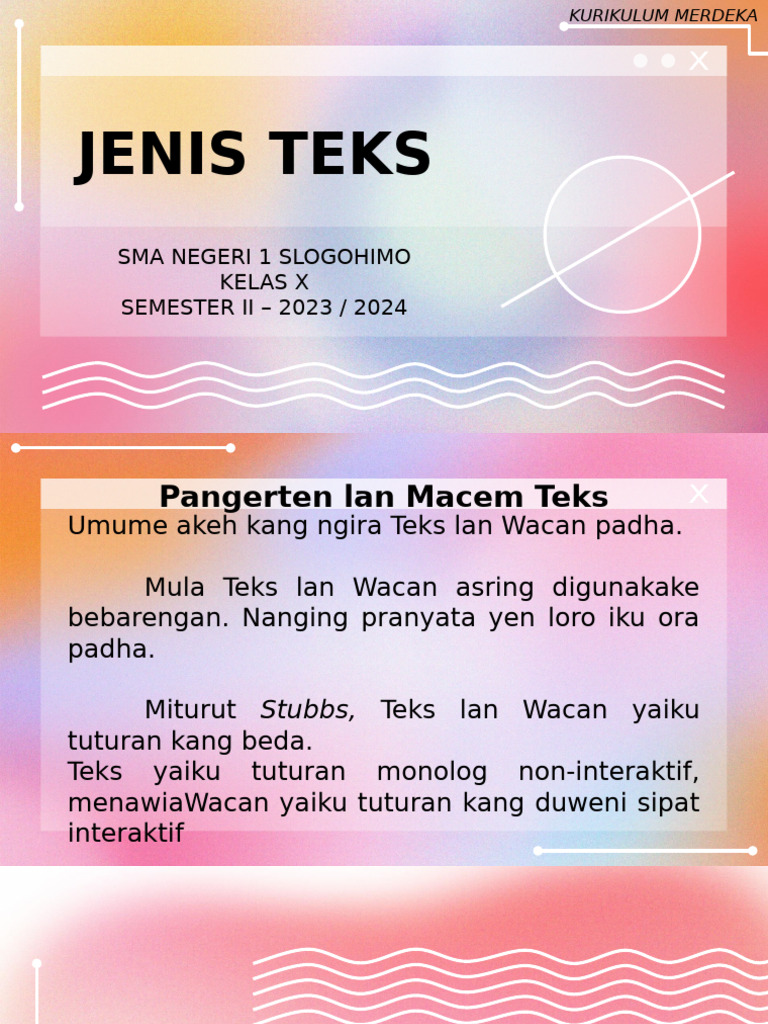 Materi Jenis Teks-1 | PDF