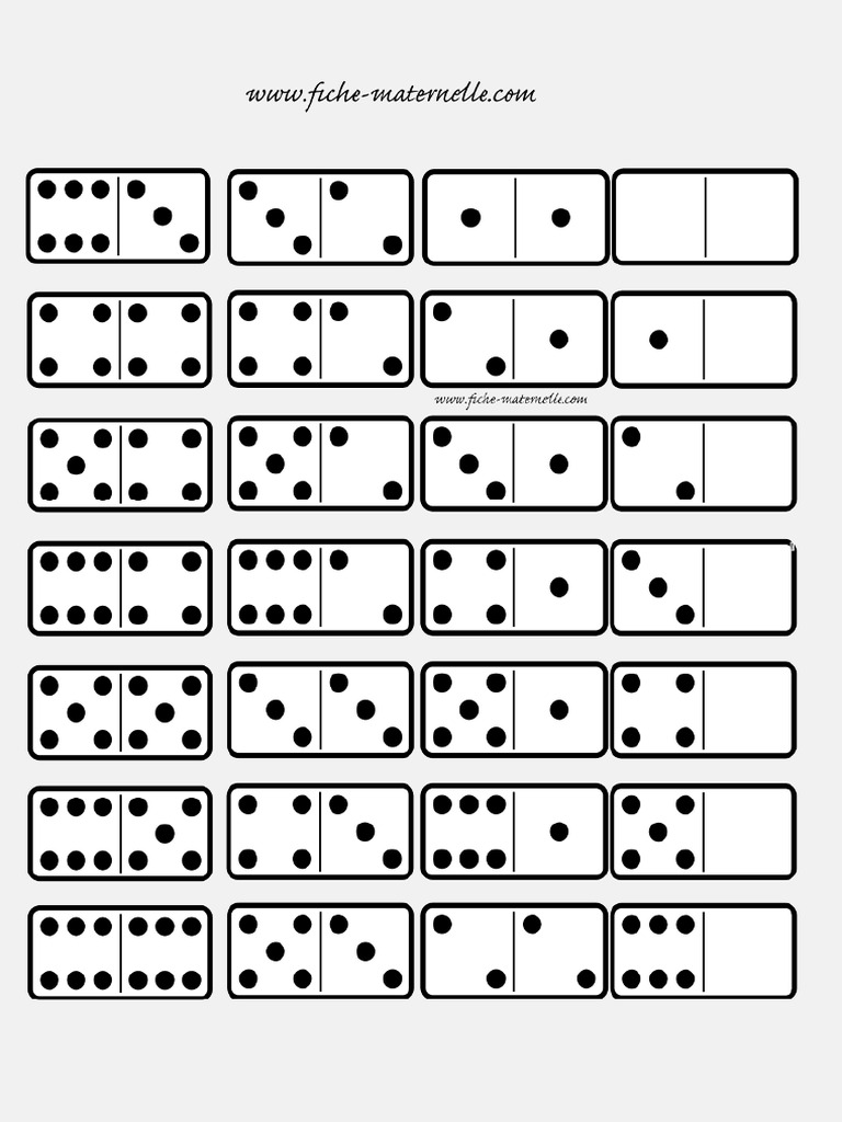 Dominos Maths Maternelle | PDF