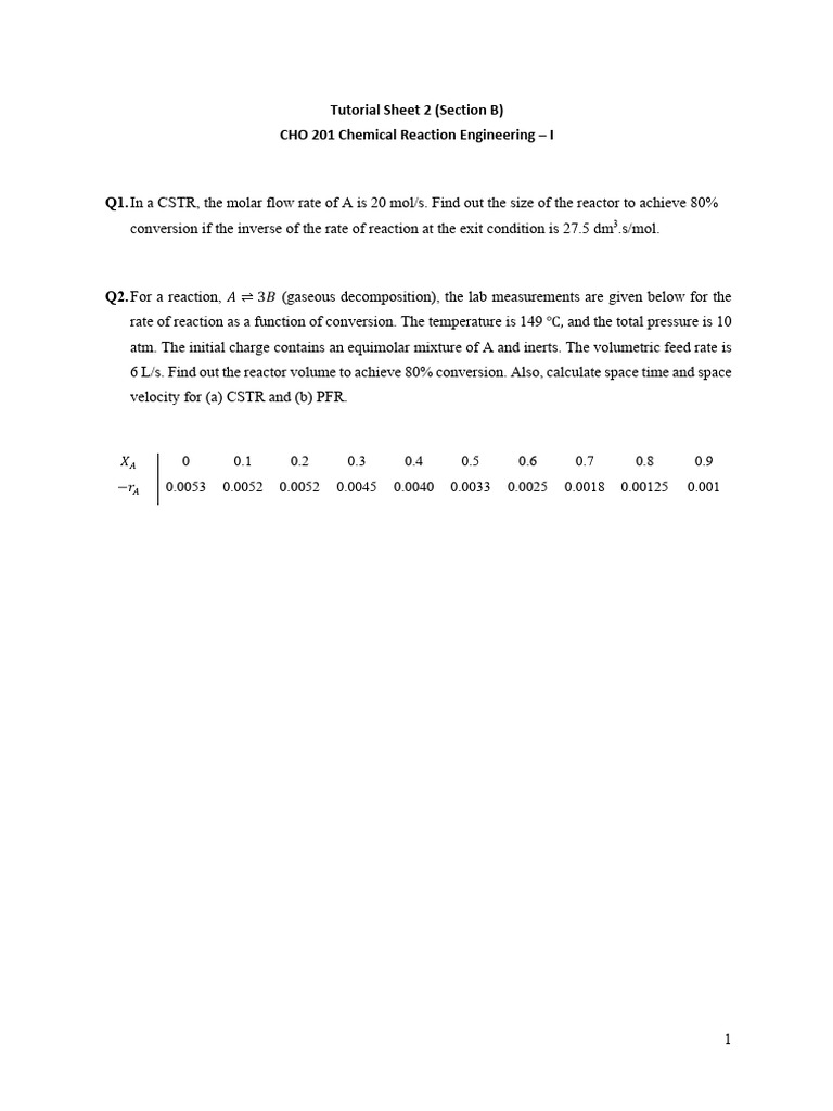 Tutorial Sheet 2 K JG BJGB KGV FKJV V F F V | PDF