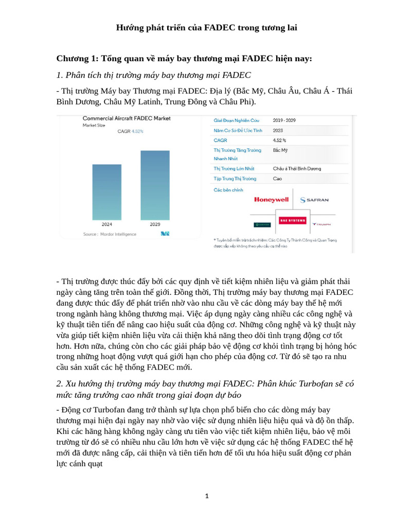 Hướng Phát Triển Của FADEC Trong Tương Lai | PDF