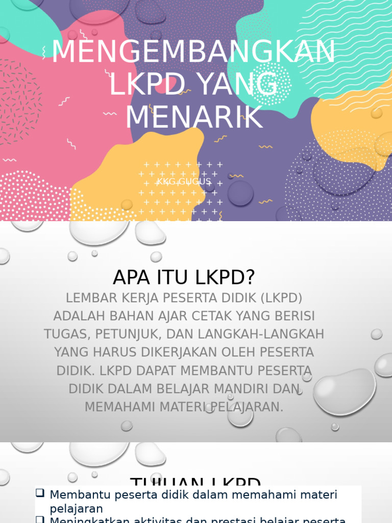 Mengembangkan LKPD Menarik untuk Pembelajaran | PDF