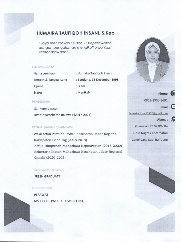 Humaira Taufiqoh Insani - TPS 003 | PDF