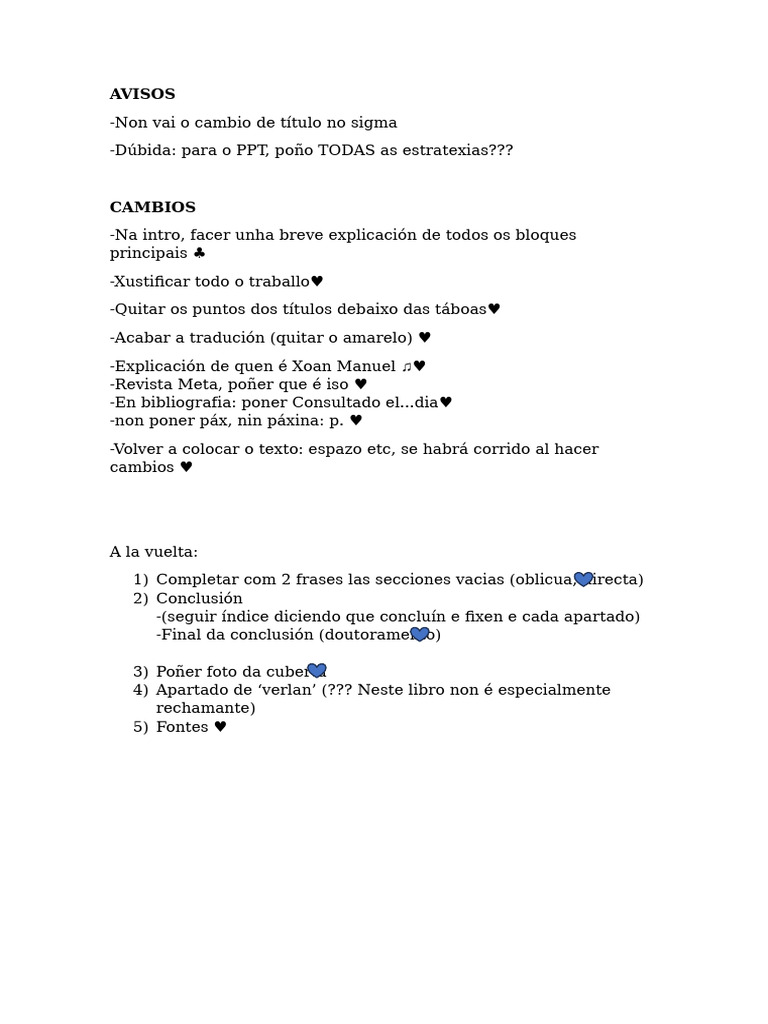 Checklist final TFM | PDF