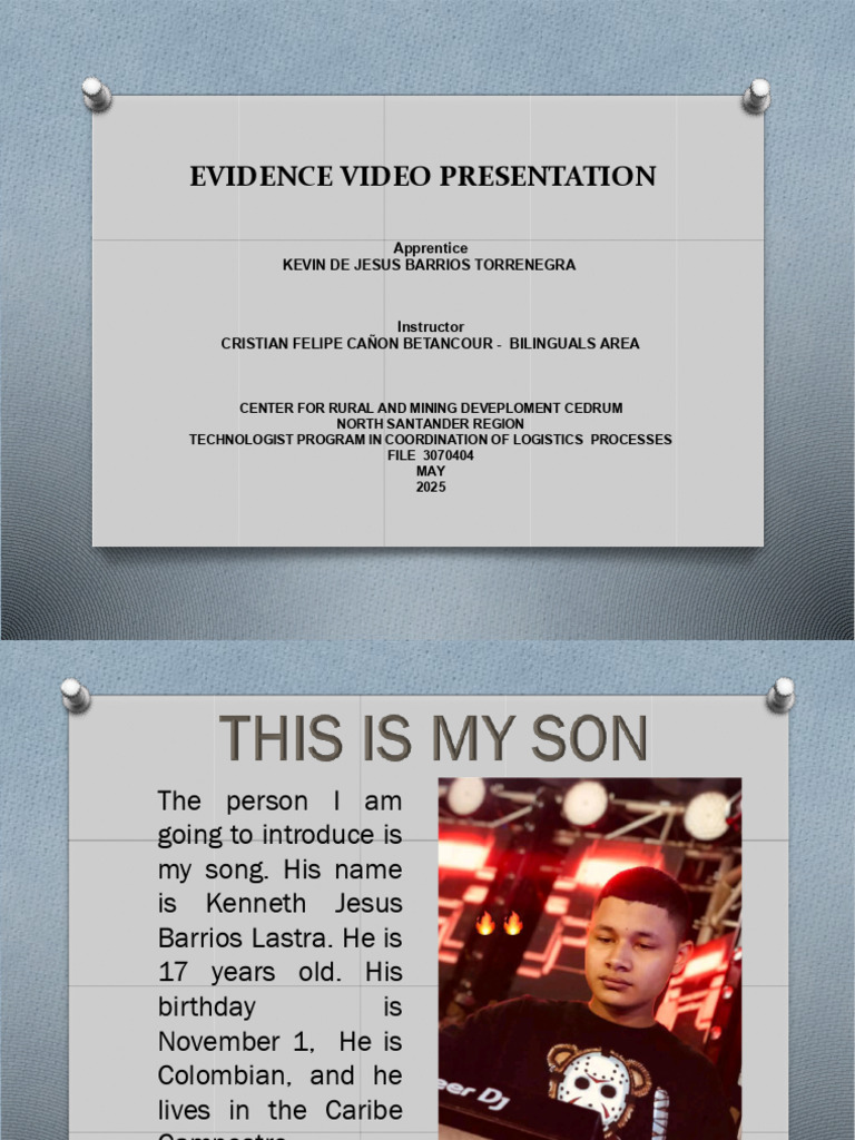 Evidence Video Presentation: Kenneth Barrios | PDF