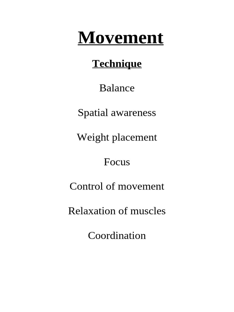 Movement and Voice Techniques for Expression | PDF
