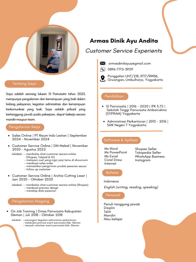 Armas Dinik Ayu Andita - CV | PDF
