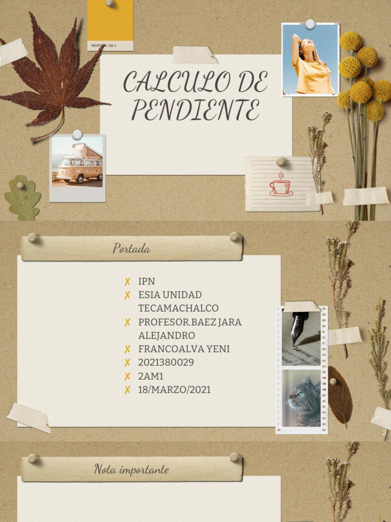 Calculo de Pendiente | PDF