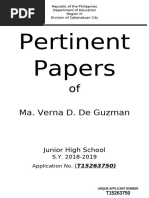 Pertinent Papers Front & Toc Format | PDF