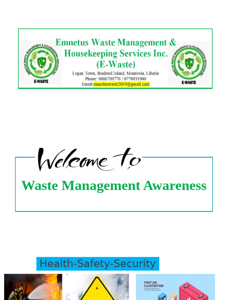 Waste Management Workshop Overview | PDF | Waste | Waste Management