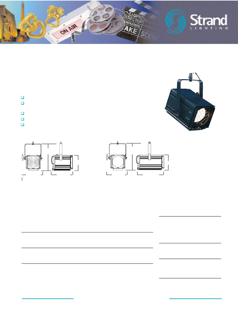 Strand Cantata Lighting Specifications | PDF | Mains Electricity ...