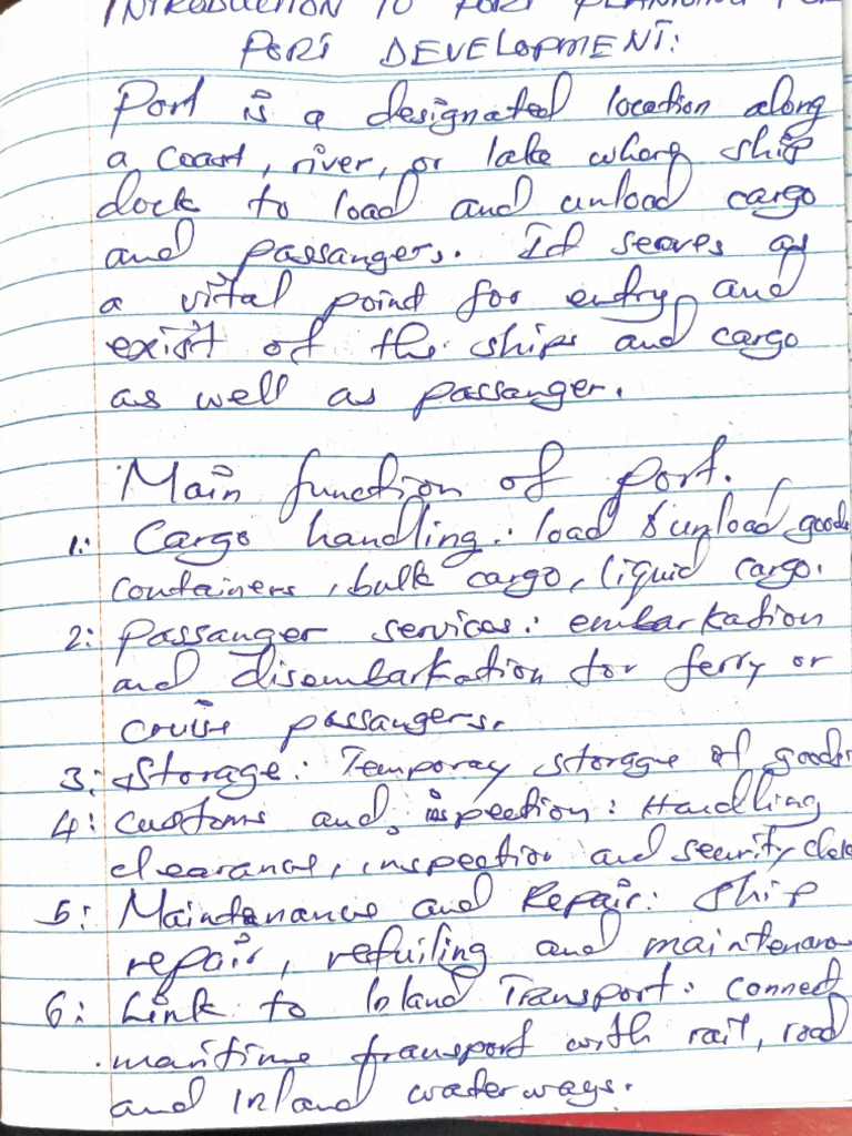 Port Planning and Designing | PDF