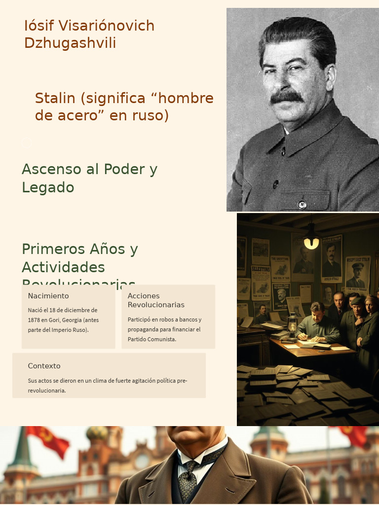 Stalin Ascenso Al Poder y Legado Polemico | PDF