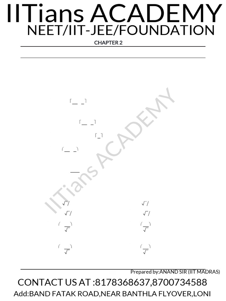 Class Xii SP Maths (ANAND SIR) | PDF | Trigonometric Functions ...