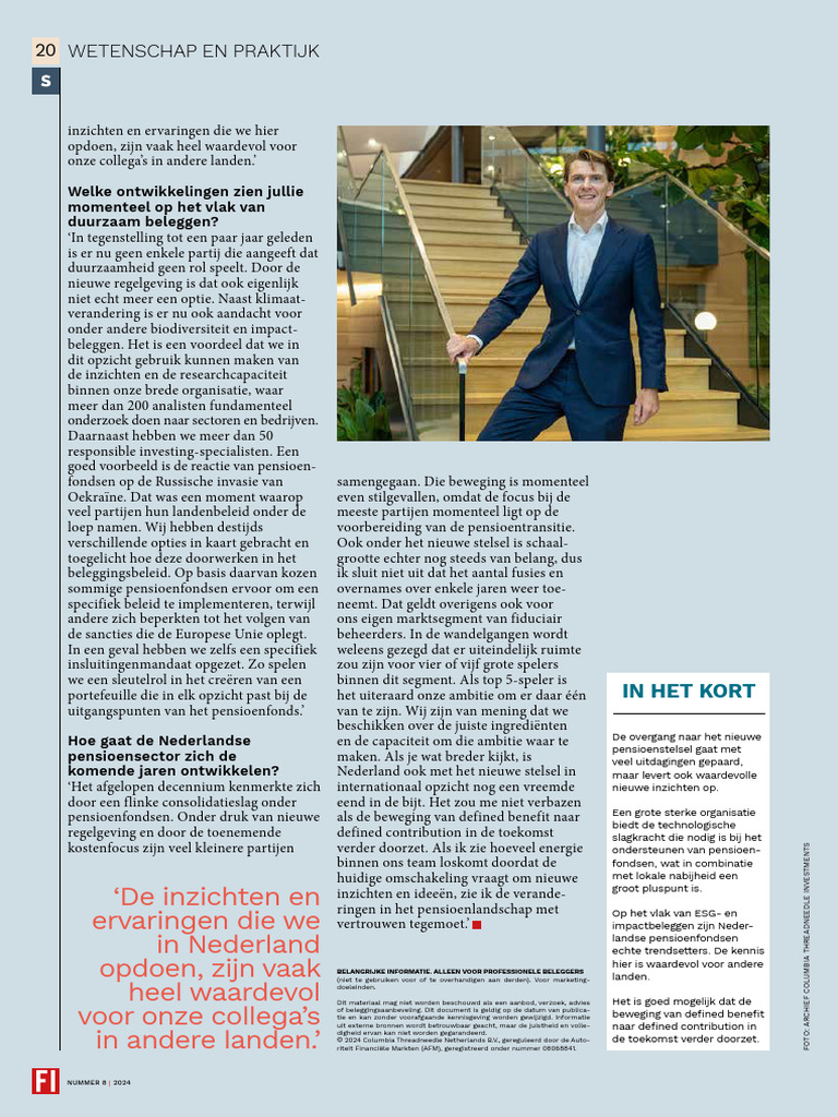 De Inzichten en Ervaringen Die We in Nederland Opdoen, Zijn Vaak Heel ...