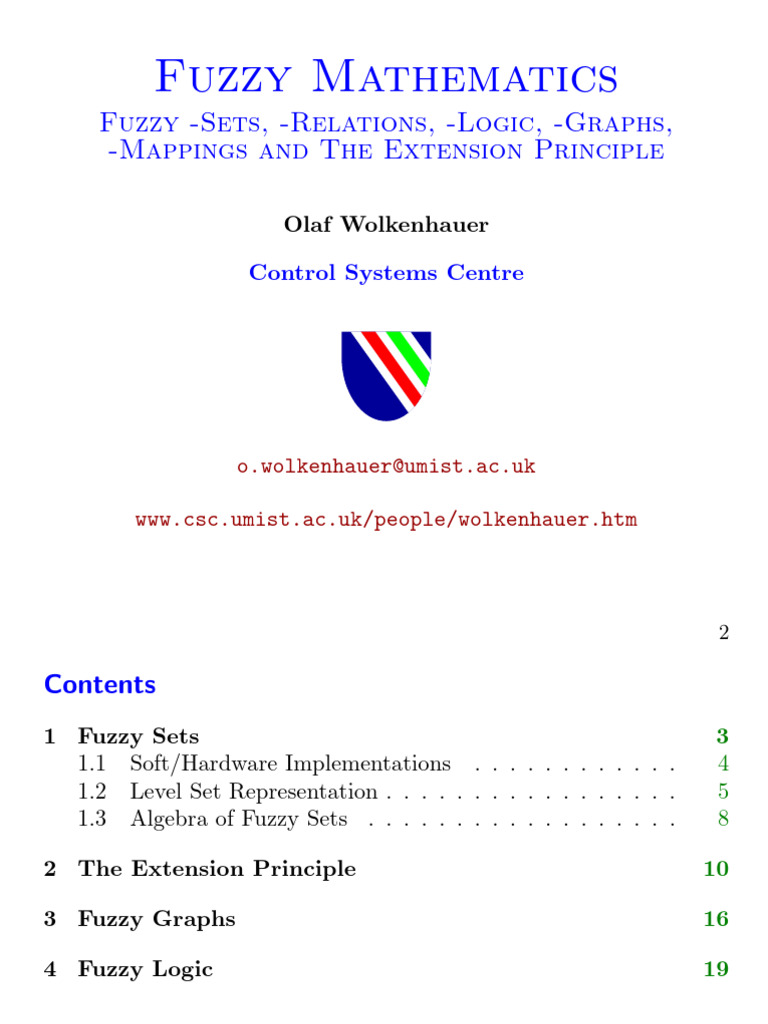 SBI Materials Fuzzy-Mathematics | PDF | Fuzzy Logic | Paradox