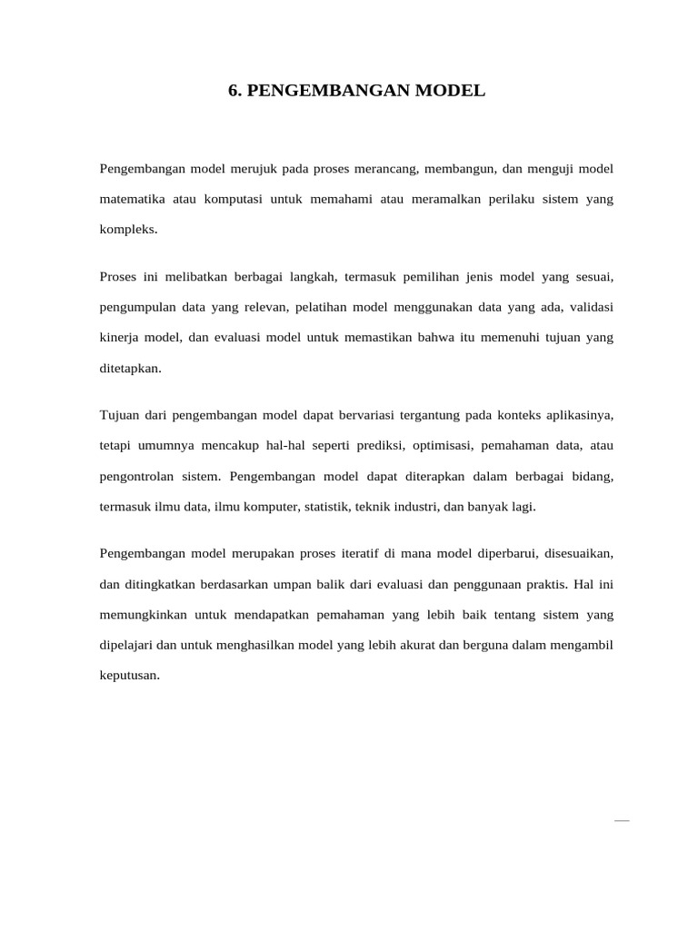 Pengembangan Model Jurnal | PDF