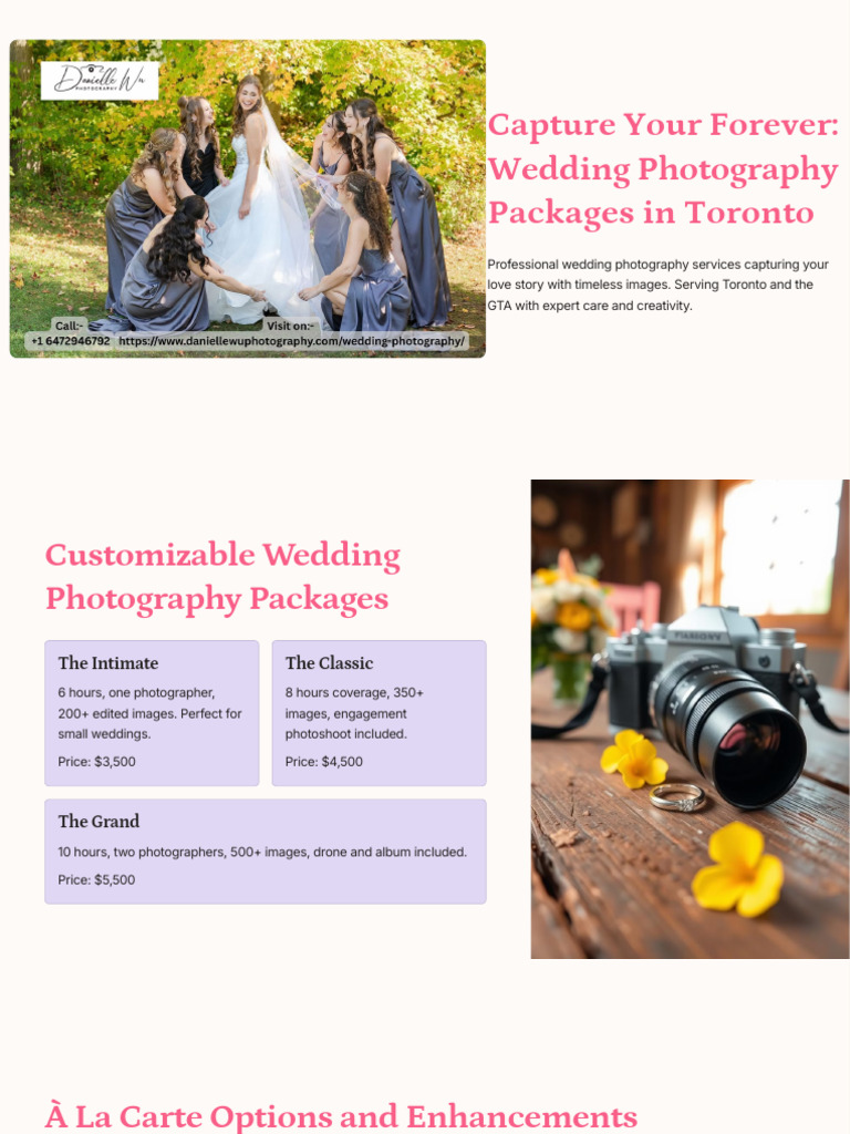 Toronto Wedding Photography Packages | PDF
