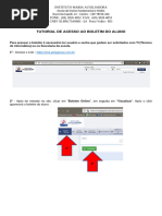 Tutorial de Acesso A Prova Saberes e Apredizagens | PDF