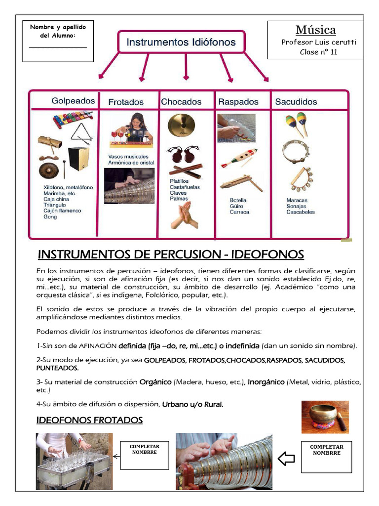 5.instru. de Percusion - Ideofonos - Profesor Cerutti-1 | PDF ...