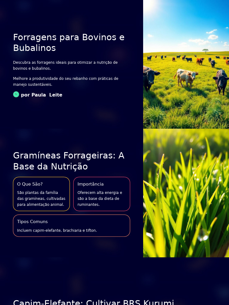 Forragens-para-Bovinos-e-Bubalinos | PDF