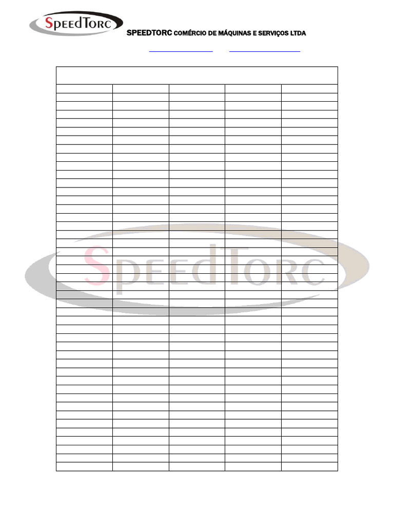 Tabela de Torque 30 LOW | PDF