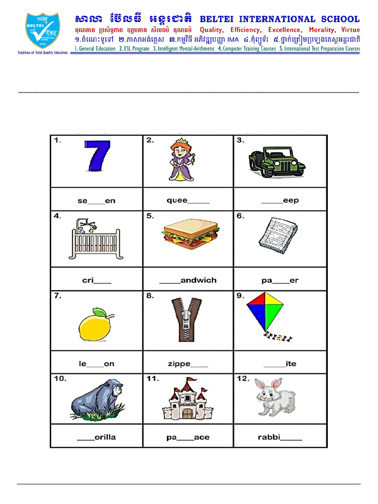 PHONICS 5 REVIEW 2 Consonants R, L, P, F, S, T, X, Z | PDF