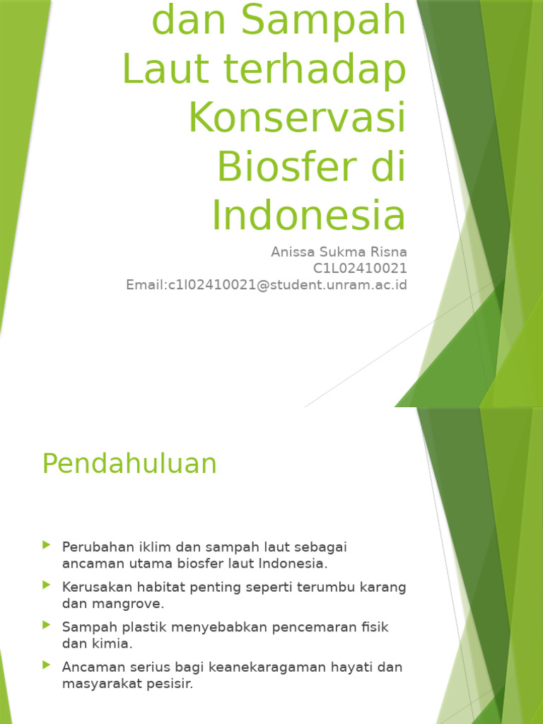 Dampak Sampah Laut dan Iklim di Indonesia | PDF