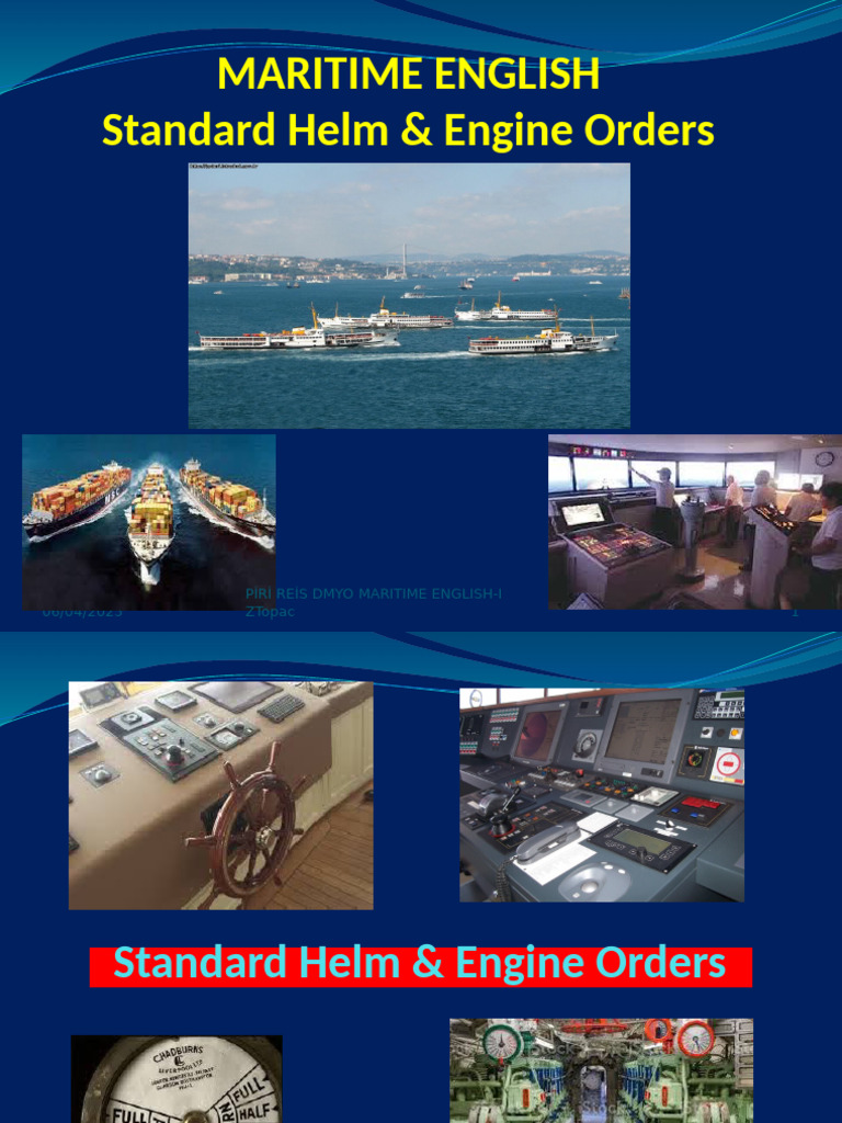 11 - 12 - Standard Helm & Engine Orders | PDF | Watercraft | Shipping