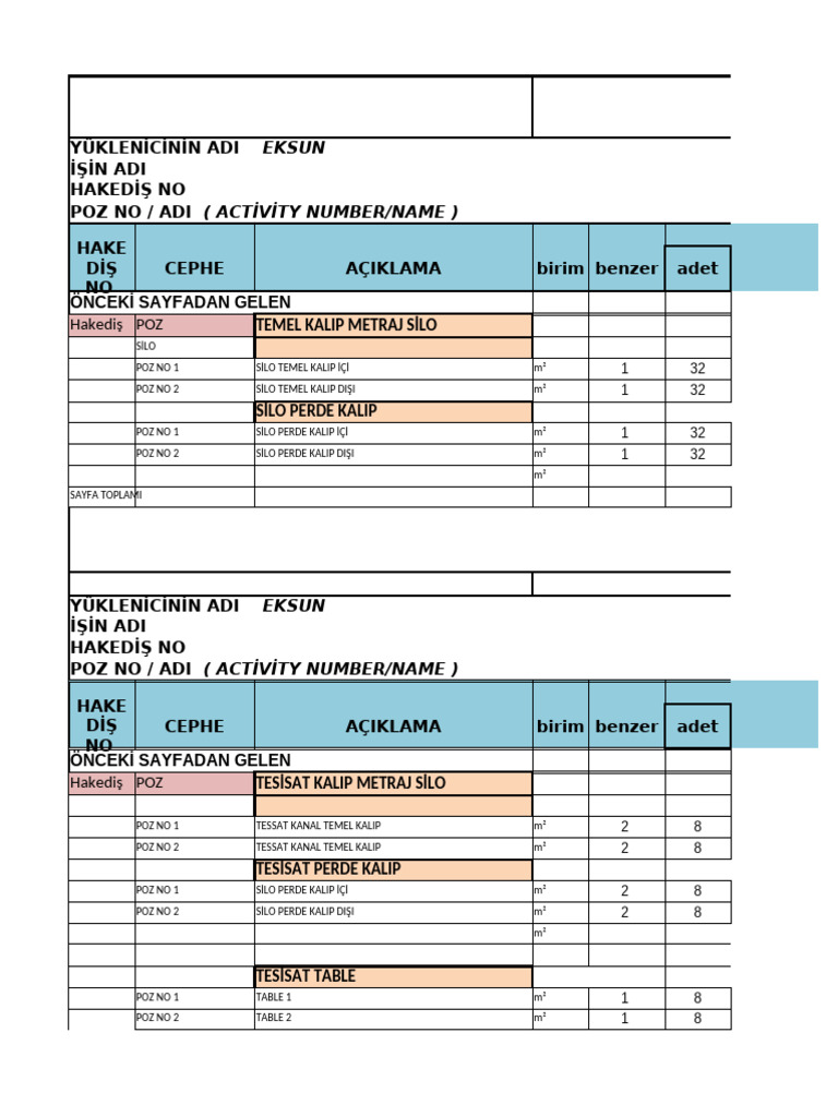 Eksun Keşi̇f Metraj | PDF