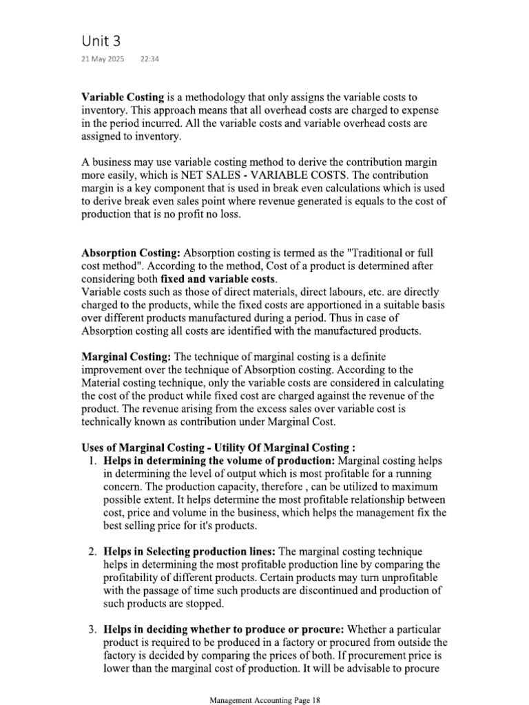 Unit III Types of Variance | PDF