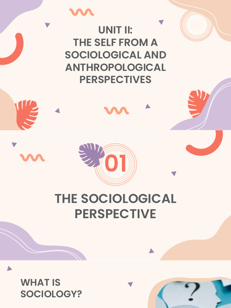 Understanding Self: Sociology & Anthropology | PDF | Identity (Social ...