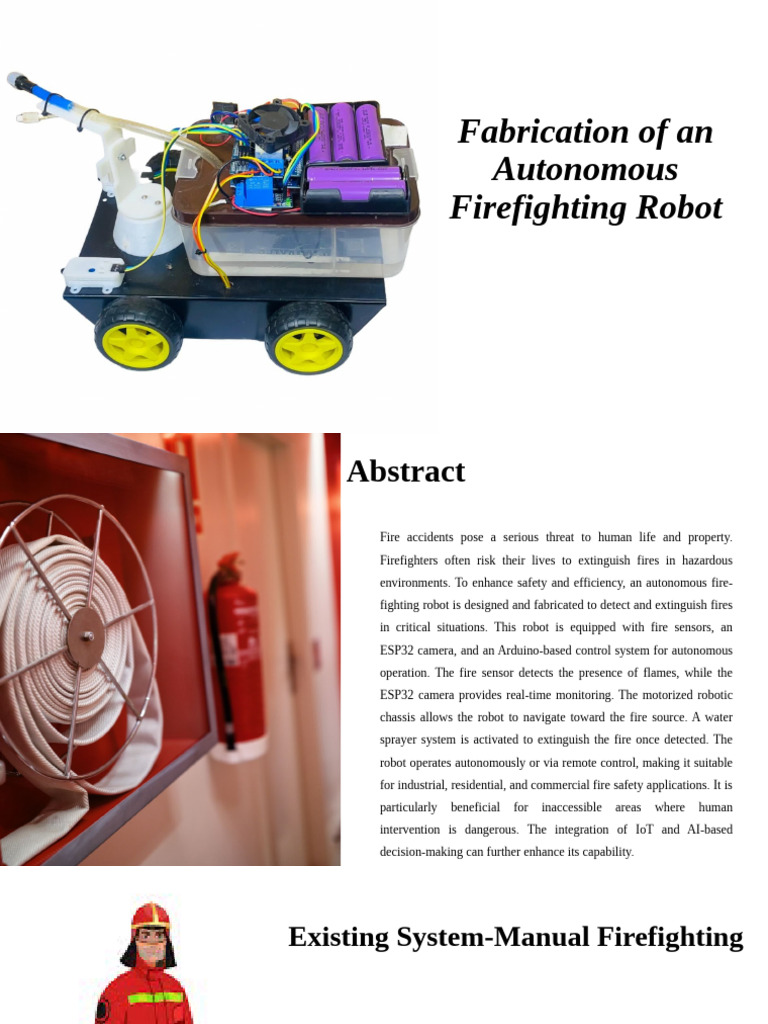 Fabrication of an Autonomous Firefighting Robot | PDF | Infrared ...
