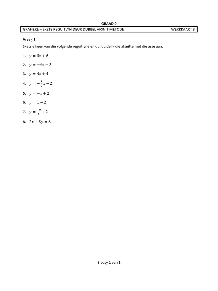 2 Graad 9 Grafieke Werkkaart3 | PDF