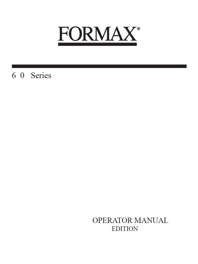 Formax 6202 Series Folder-Inserter FD6202 - OP - MAN | PDF | Ac Power Plugs And Sockets | Mains ...