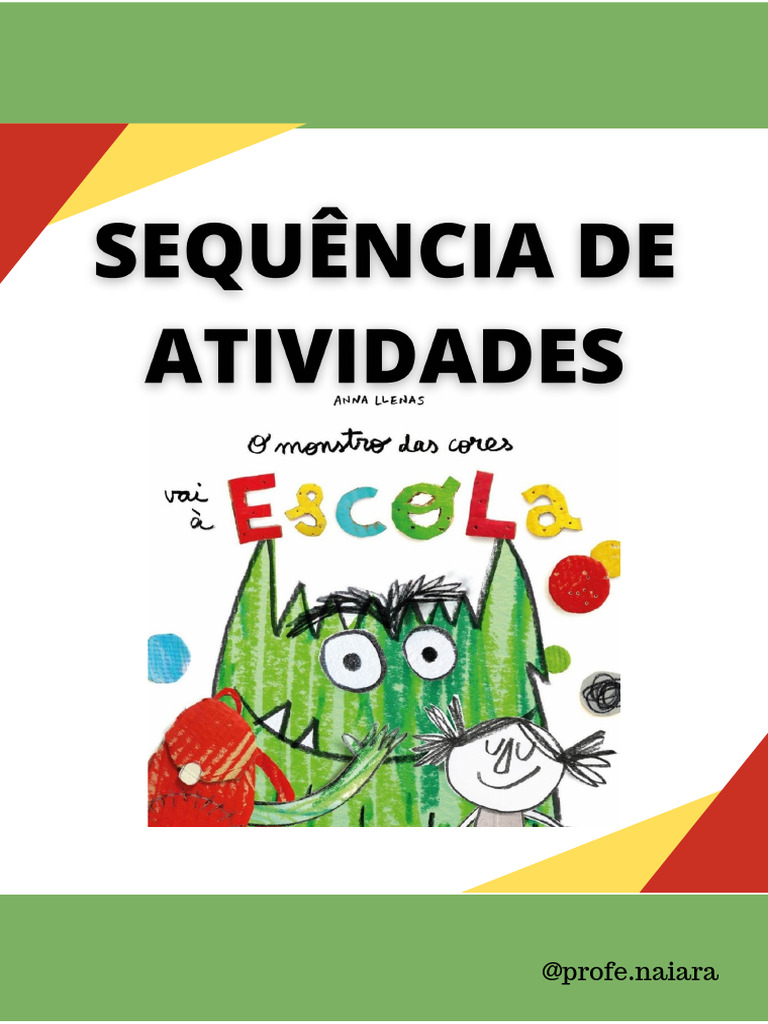 Atividades do Monstro das Cores na Escola | PDF | Fonema | Escrita