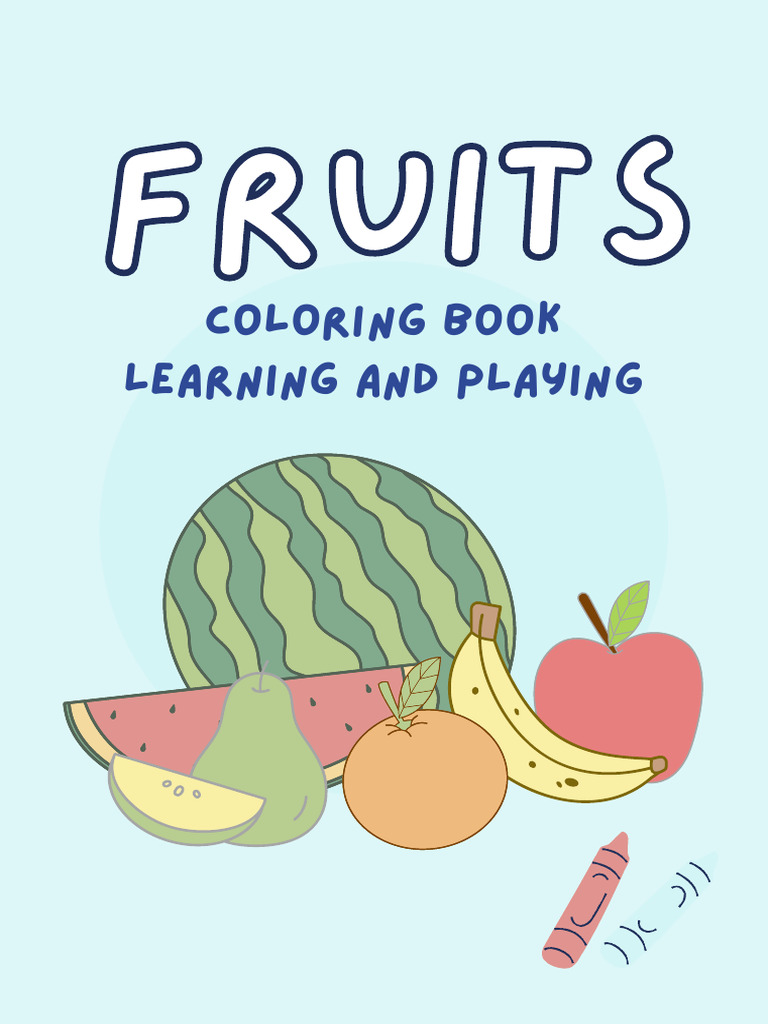 Fruits Coloring Book | PDF