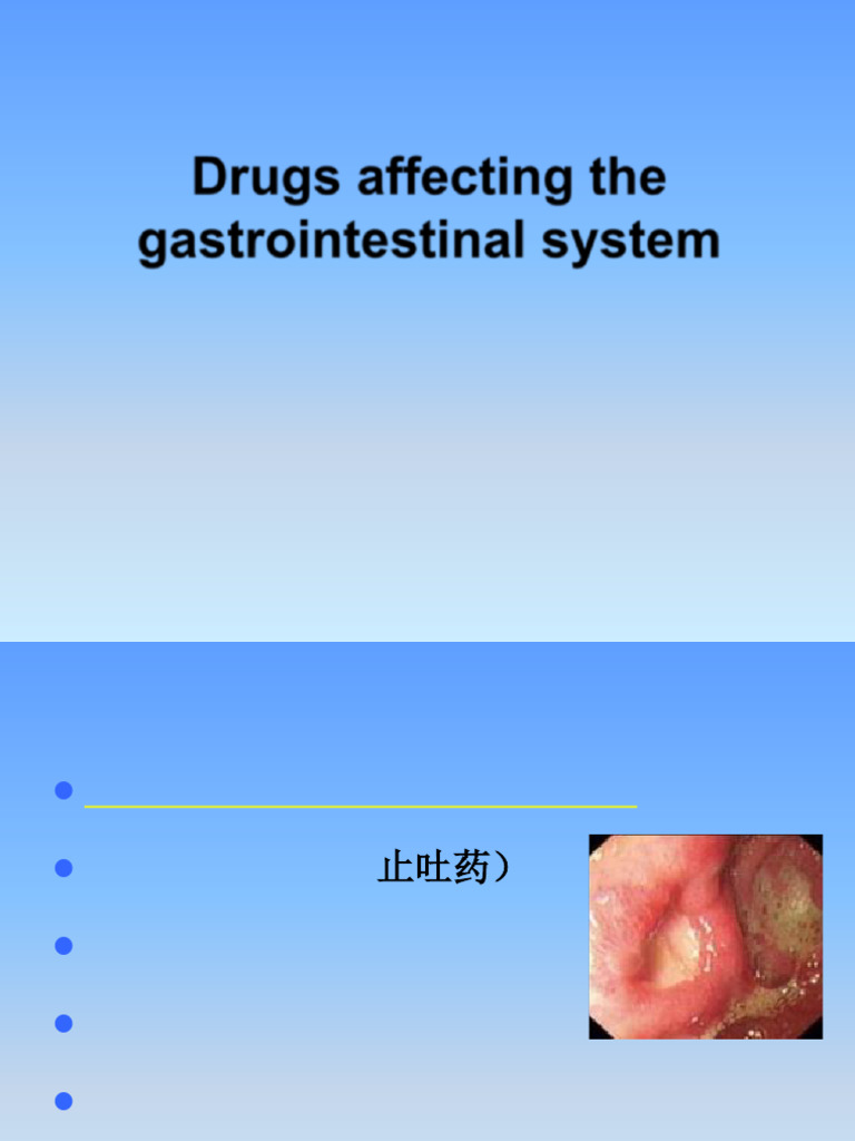 Gastrointestinal Drugs Overview | PDF | Gastroenterology