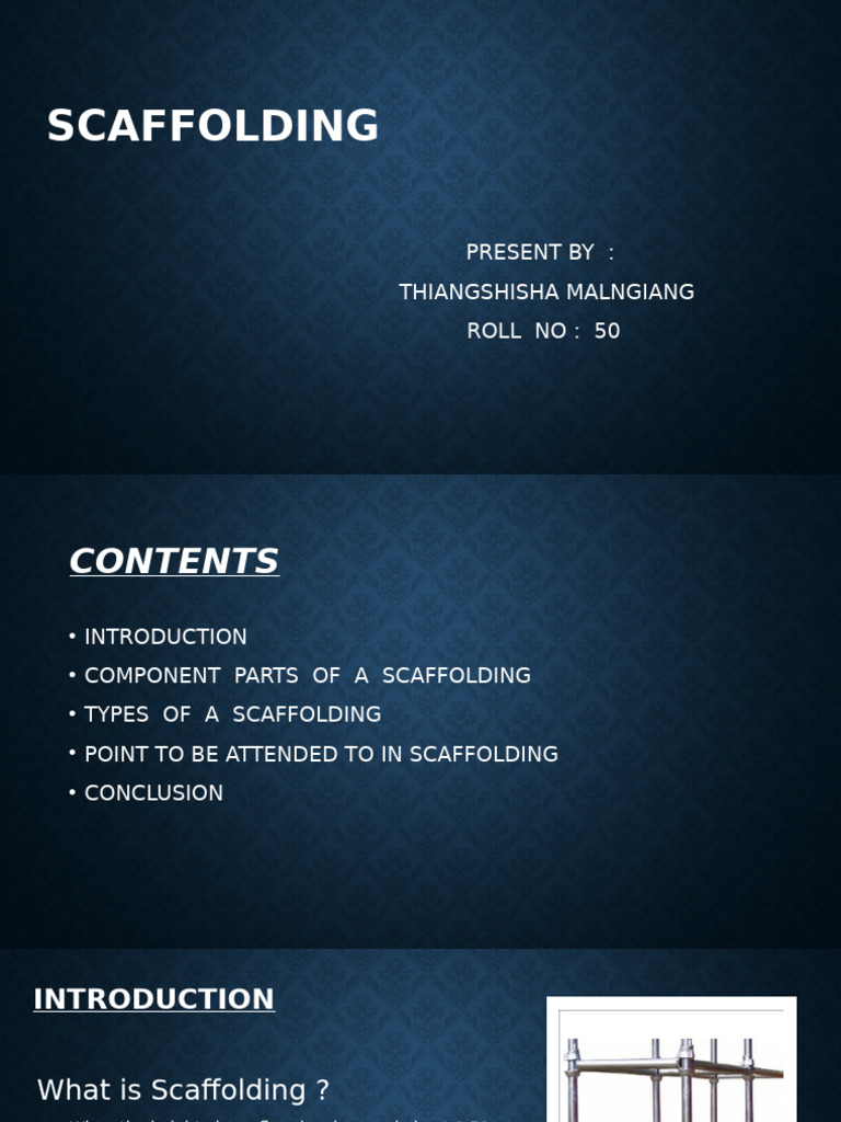 Scaffolding Types and Safety Guidelines | PDF