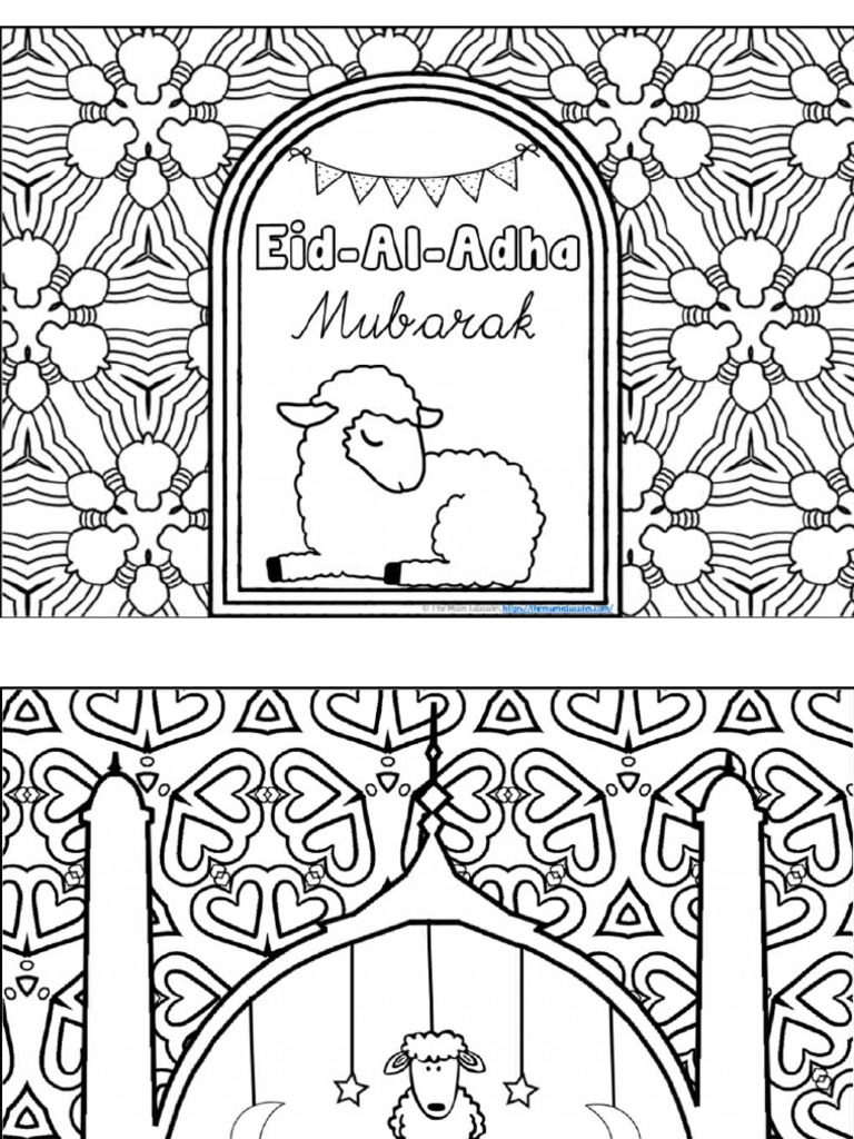 Eid Al-Adha Coloring Sheets | PDF