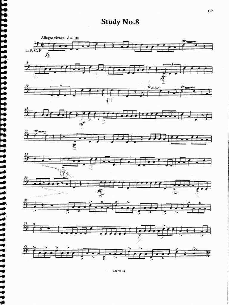 Timpani Study 8 Wright | PDF