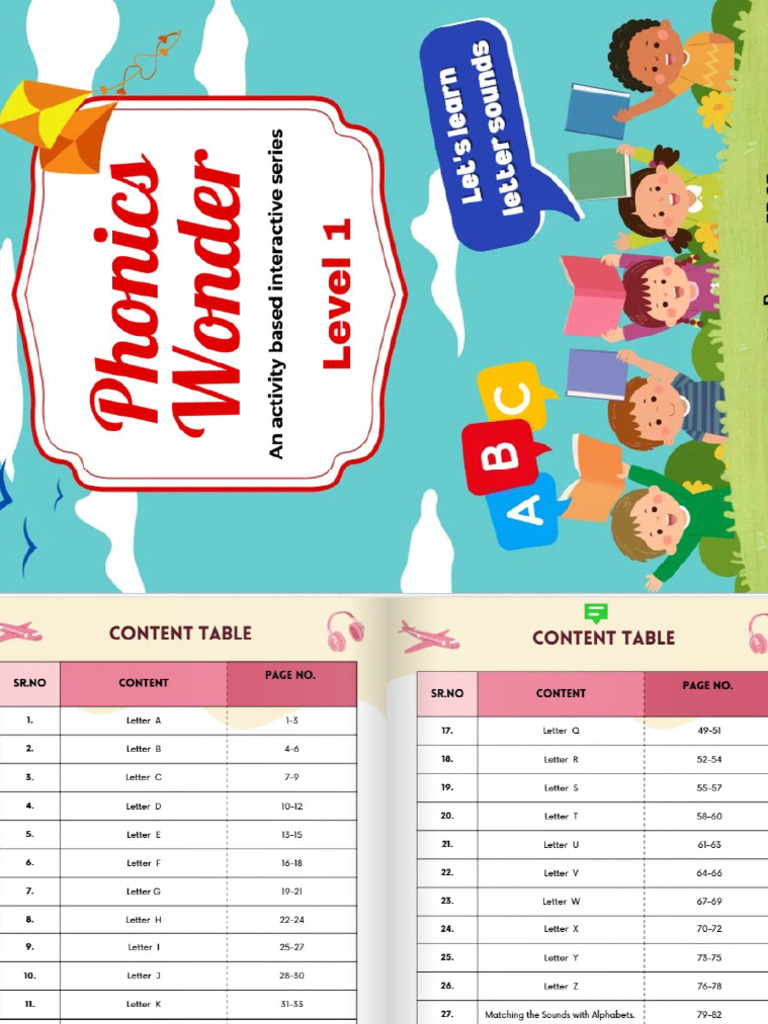 Phonics Wonder Book Level 1 | PDF