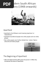 Apartheid South Africa 1940s To 1960s Essay For Grade 11 | PDF ...