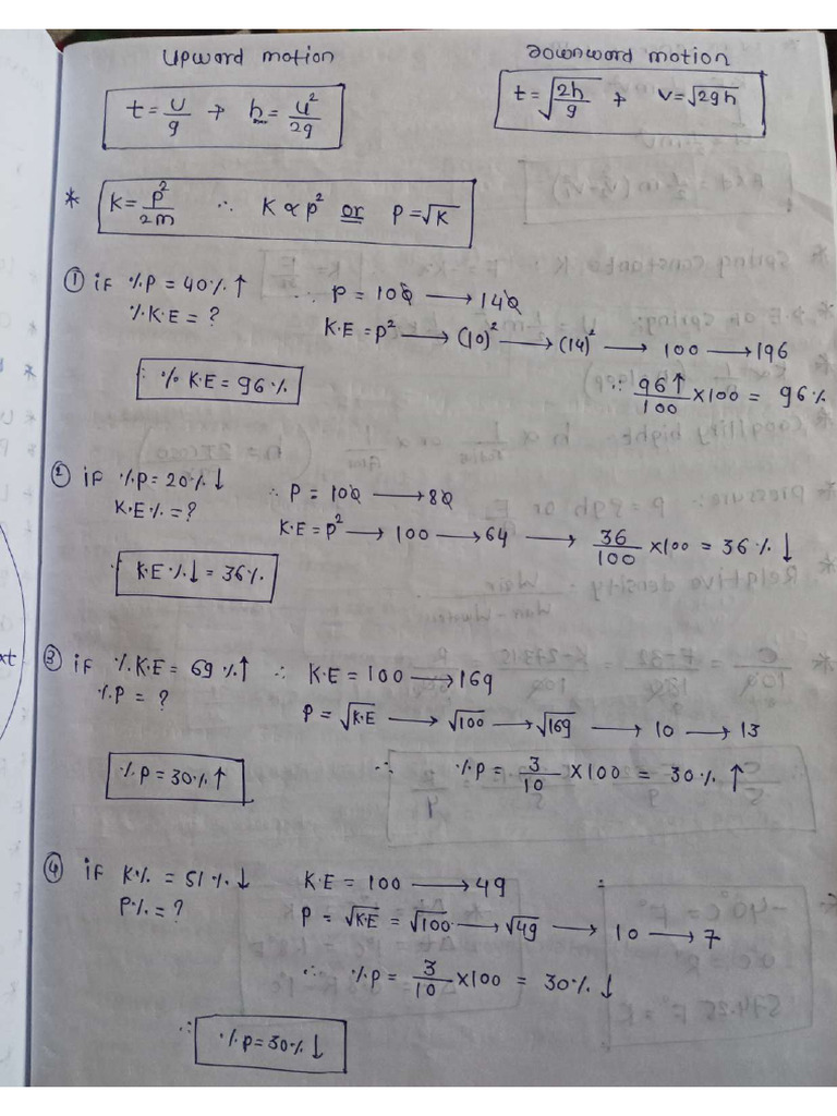 Upward and Downward Motion Notes | PDF