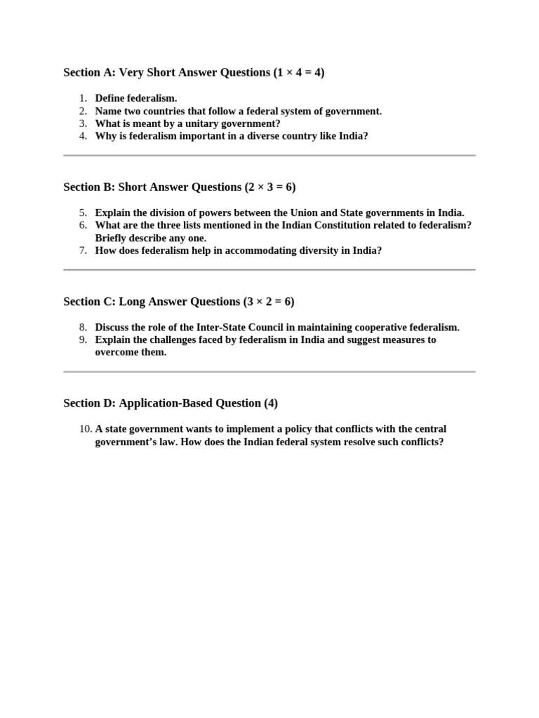 Federalism | PDF