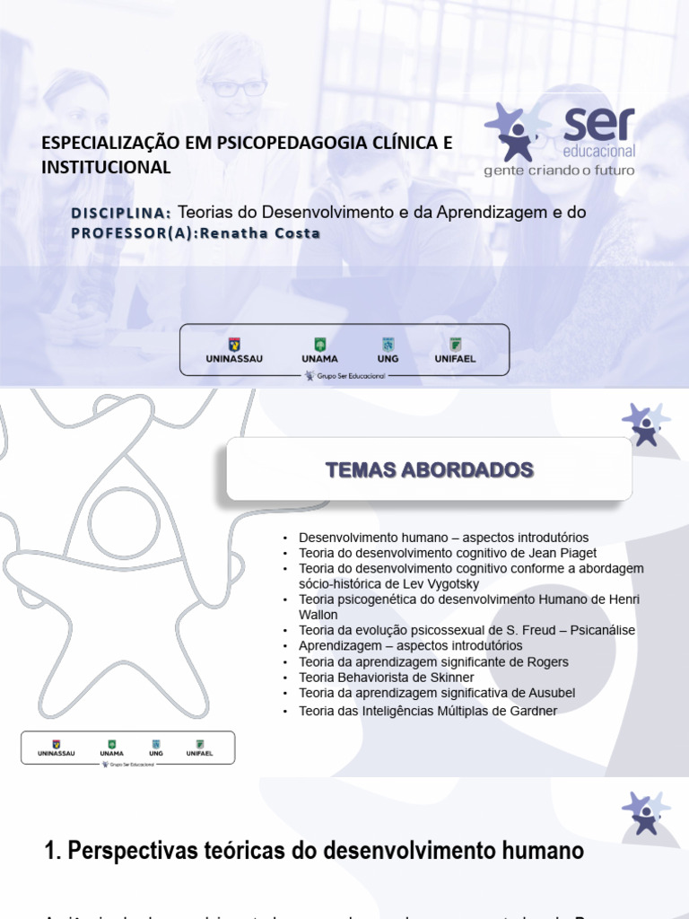 Teorias do Desenvolvimento Humano | PDF | Aprendizado | Vida