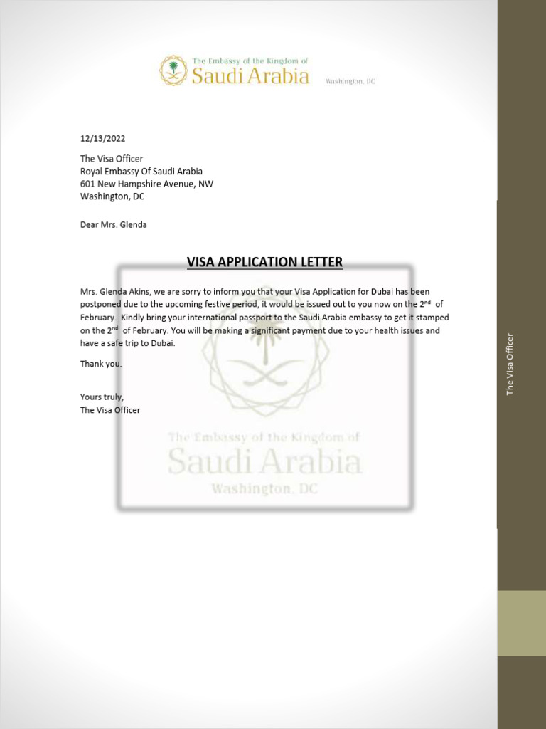 Visa Application | PDF