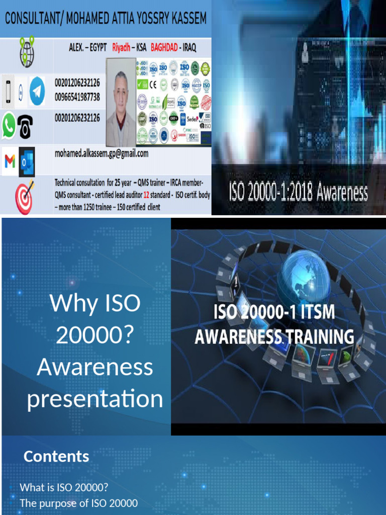 ISO 20000 Presentation | PDF