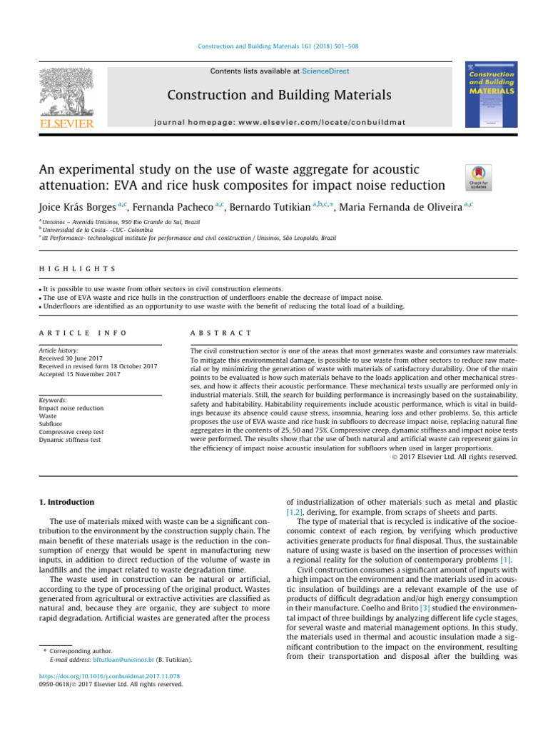 An Experimental Study On The Use of Waste Aggregate For Acoustic ...