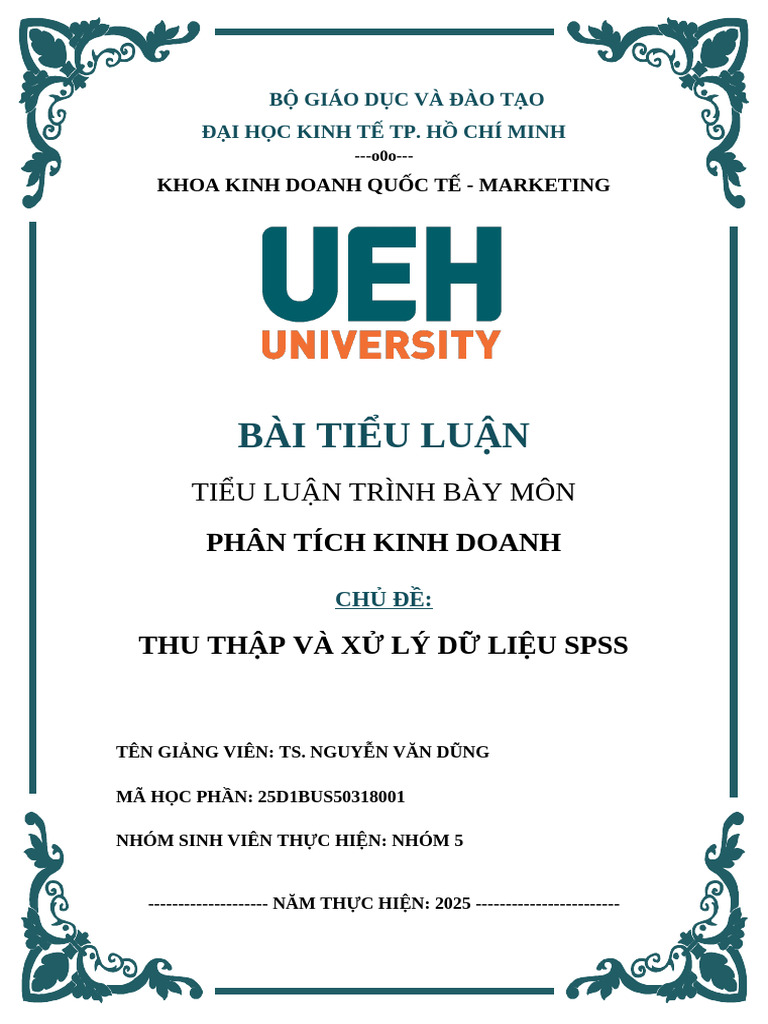 (PTKD) THUYẾT TRÌNH NHÓM CUỐI KỲ | PDF